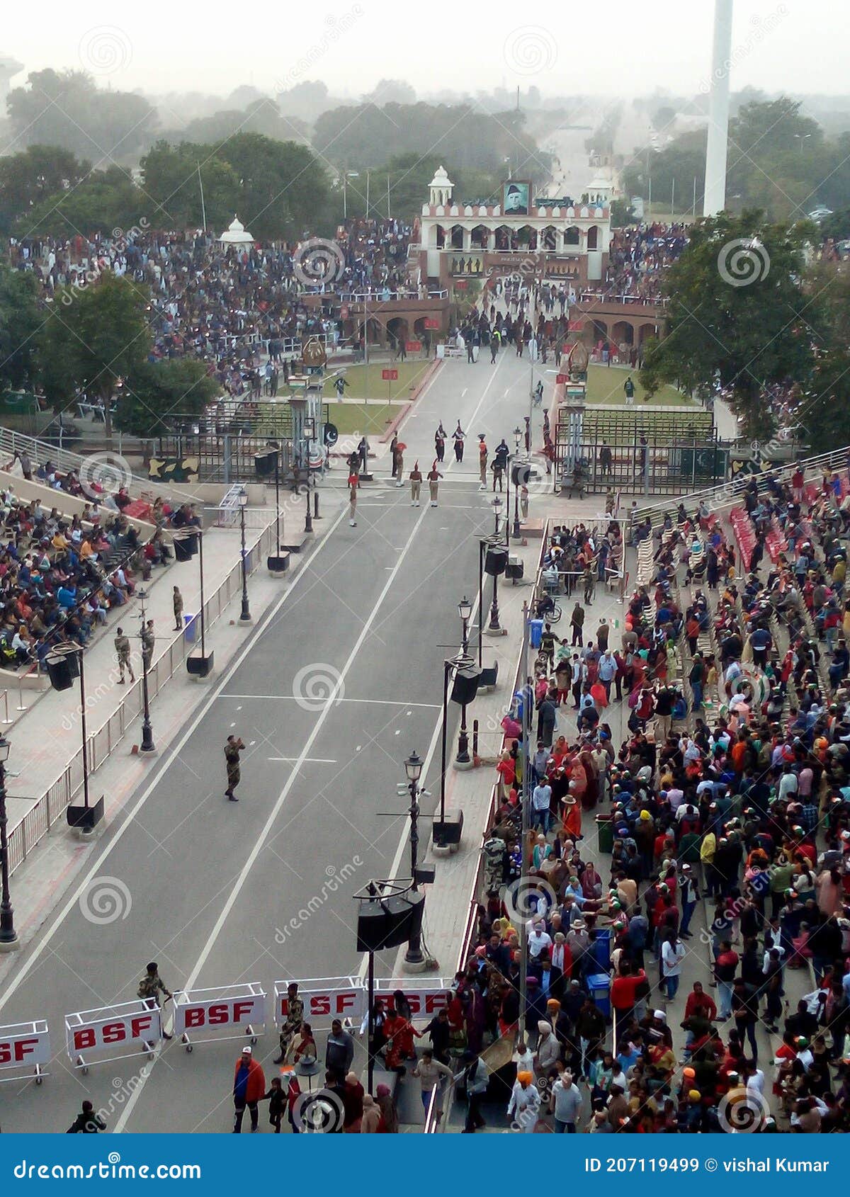 Wagah border India editorial stock image. Image of india - 207119499