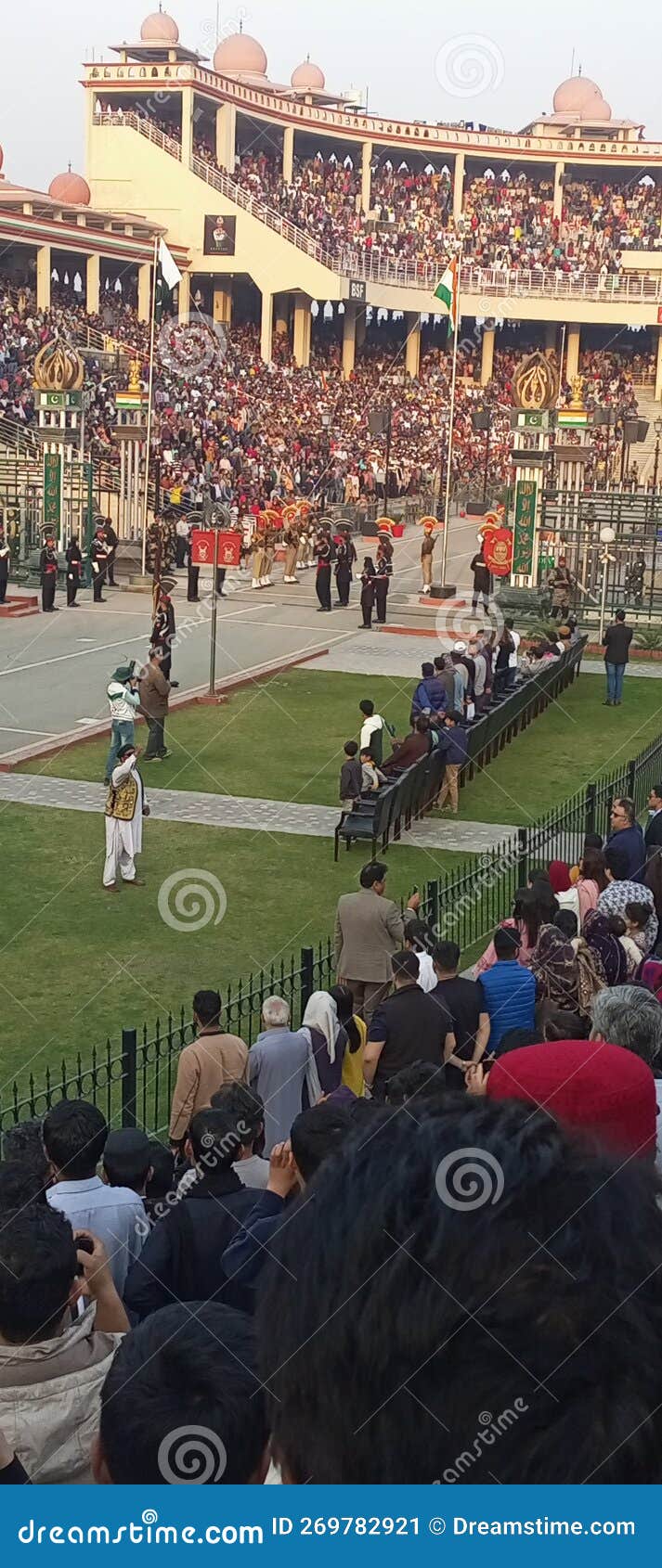 Wagah Border, Punjab, India - April 14th, 2019 : A Lady Officer Of ...