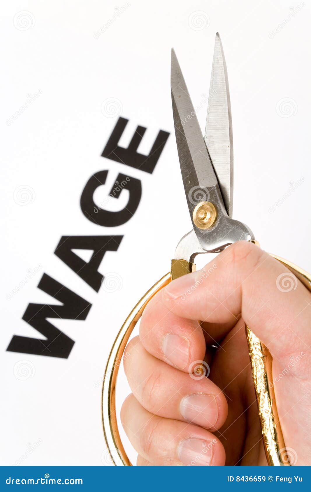 Wage Cut stock image. Image of economic, concepts, financial - 8436659