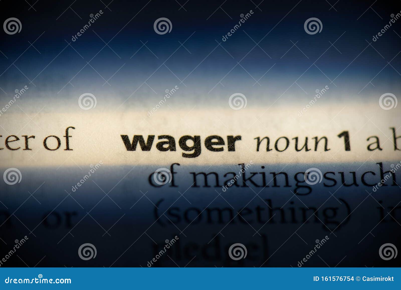 Wager stock photo. Image of definition, paper, book - 161576754