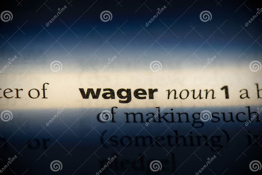 Wager stock photo. Image of definition, paper, book - 161576754
