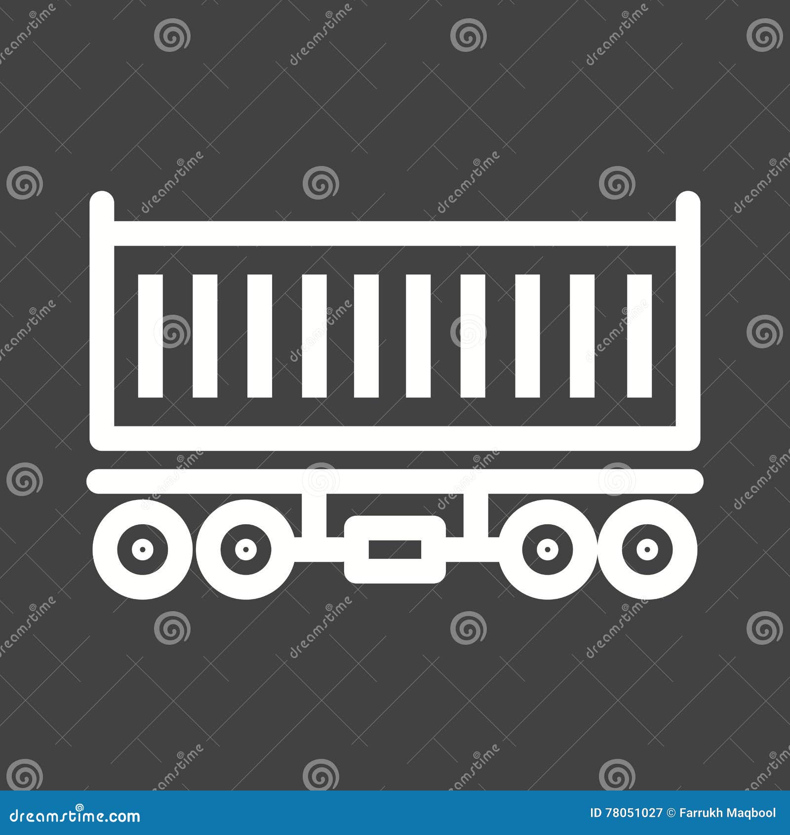 Wagon stock vector. Illustration of vector, icon, transportation - 78051027