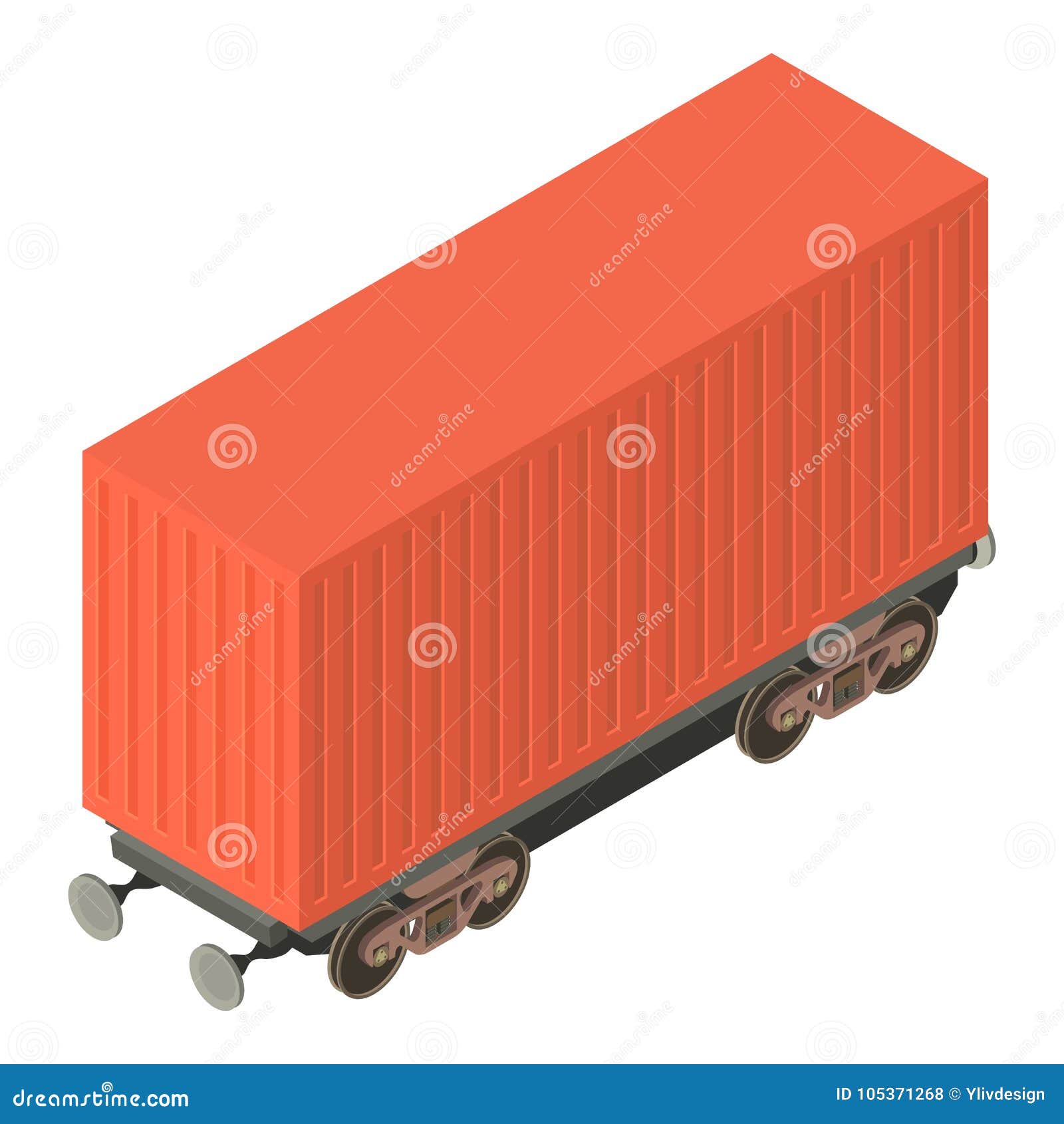 Wagon Cargo Icon, Isometric 3d Style Stock Vector - Illustration of ...