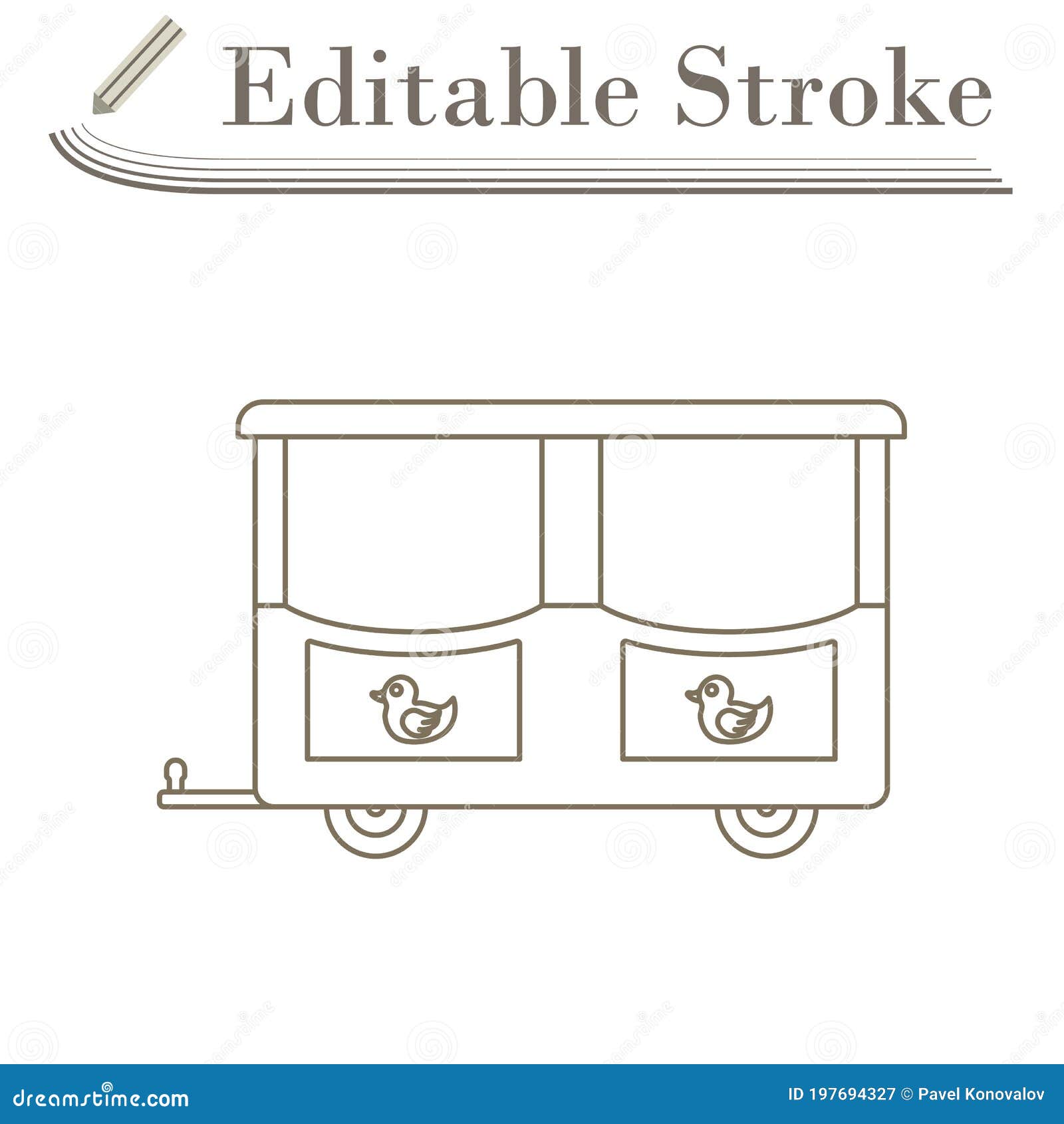 Children Train Icon Vector. Public Transport Illustration Sign ...