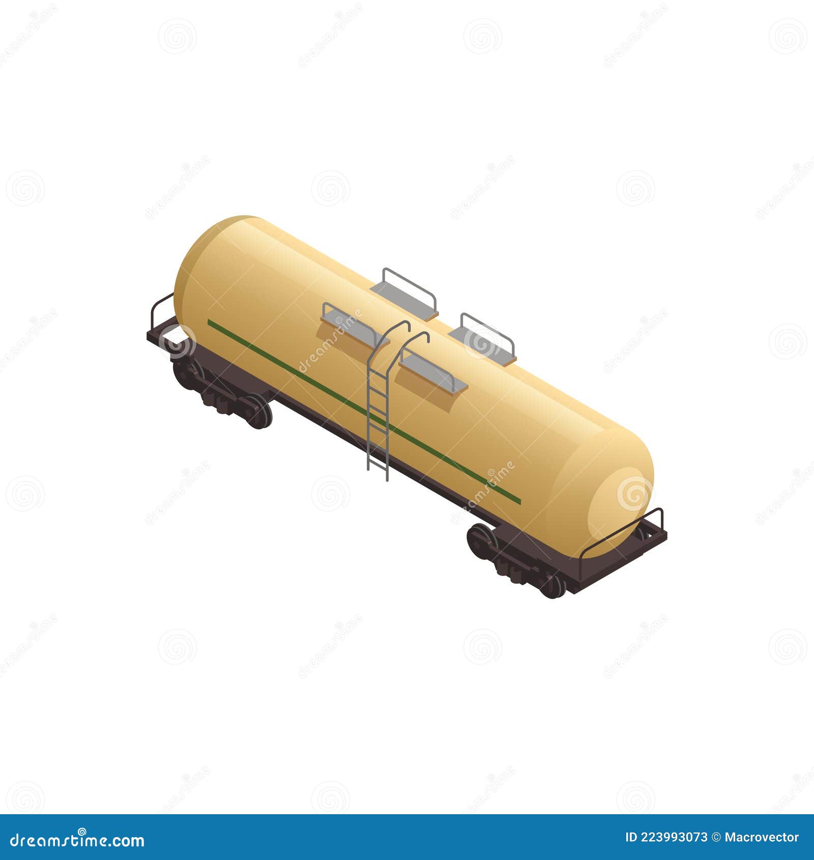 Tank Cistern Isolated On White, Vector Illustration. Container With ...