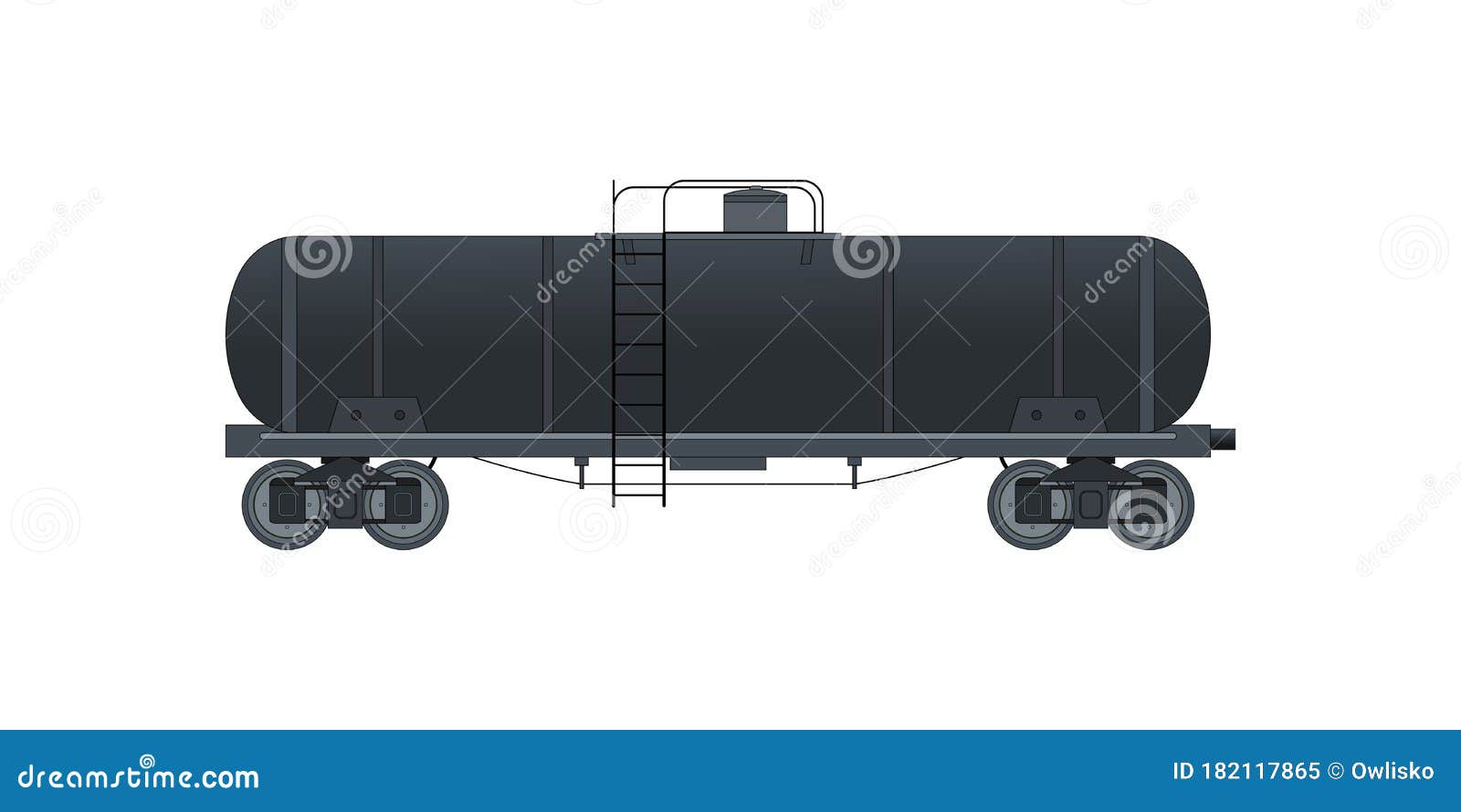 Wagon cistern tank train stock vector. Illustration of engine - 182117865