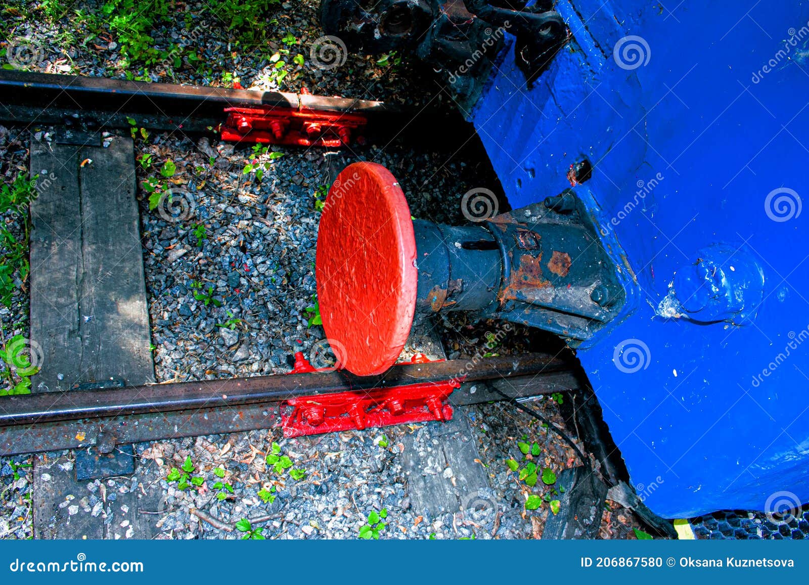 Coupling of Carriages on the Children`s Railway from the Soviet Era in ...
