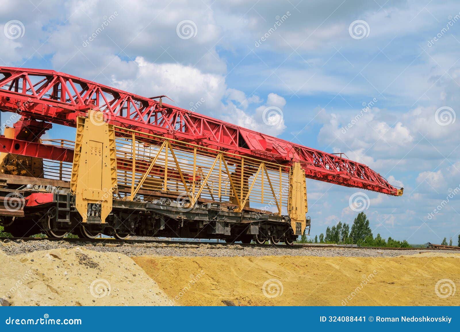 Wagon with crane boom stock image. Image of rail, equipment - 324088441 Wagon with crane boom stock image. Image of rail, equipment - 324088441