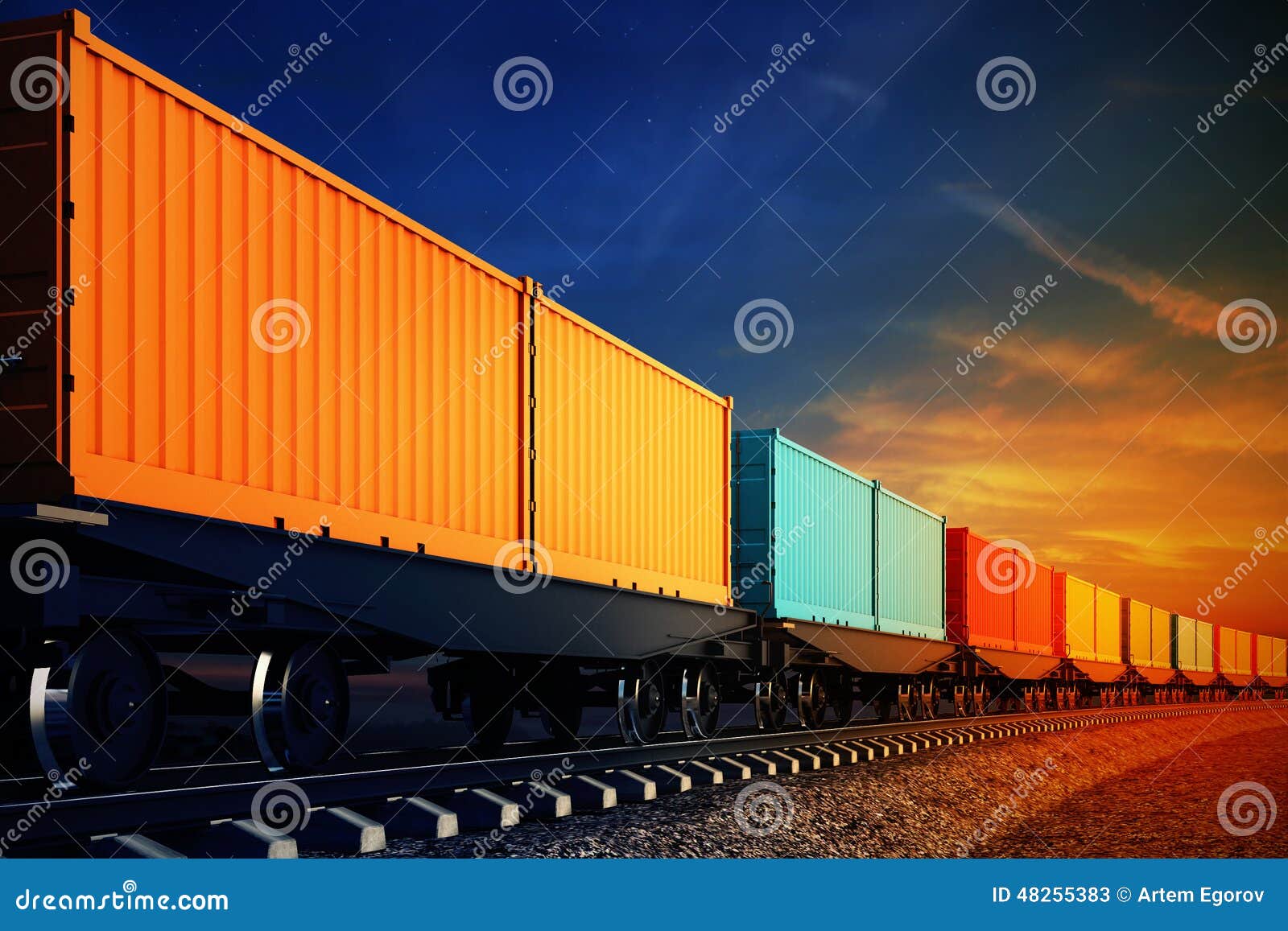 Freight Train And Passenger Train Black Vector Silhouette ...