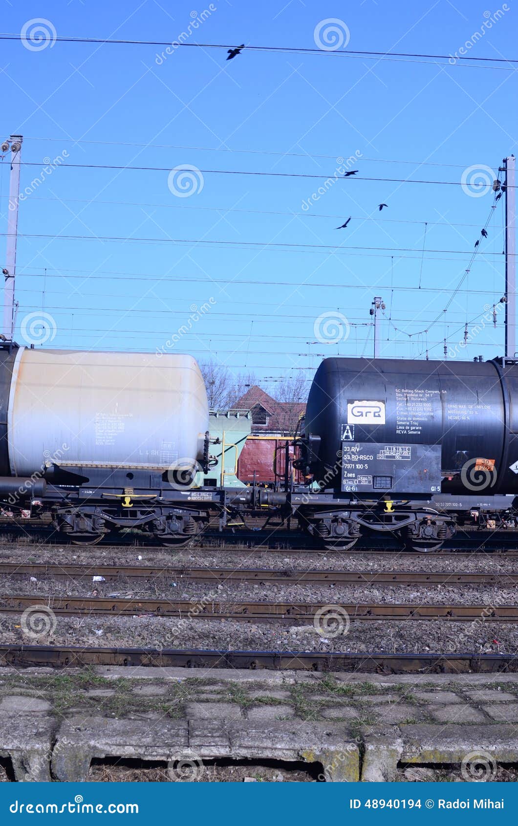Wagon freight train stock photo. Image of tracks, commodities - 48940194
