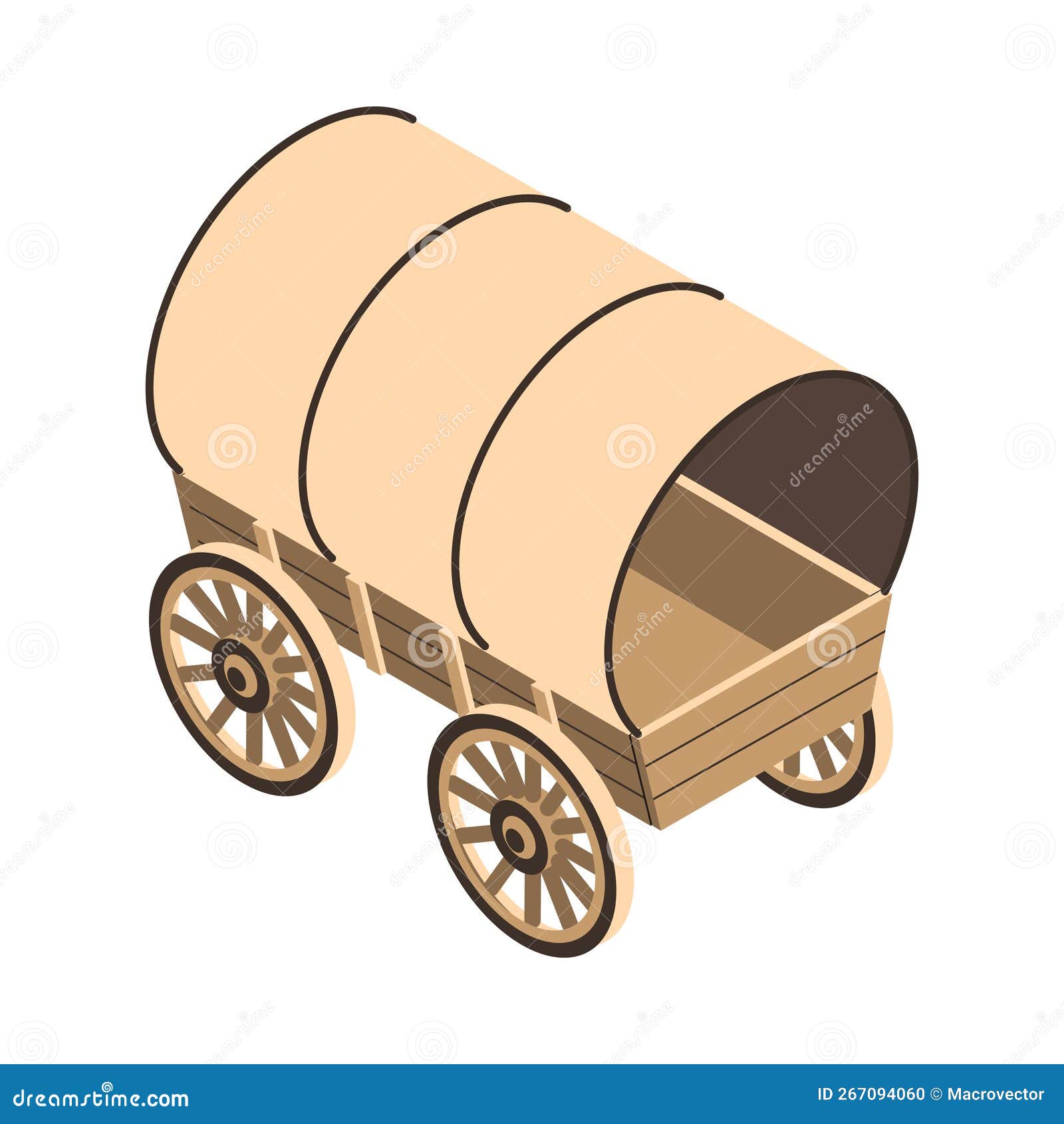 Chuck Wagon Cartoon Vector | CartoonDealer.com #5627921