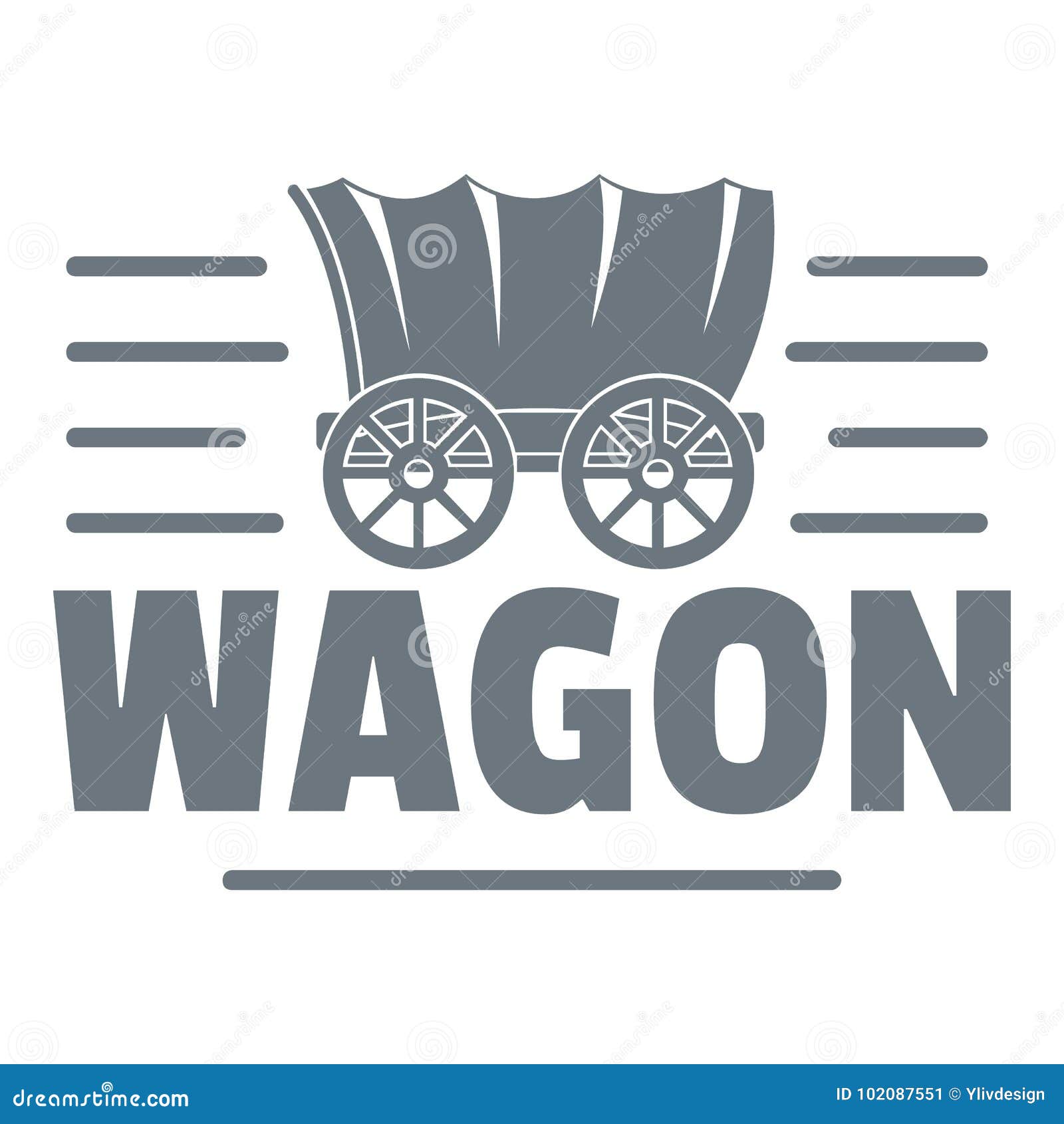 Wagon logo, vintage style stock vector. Illustration of america - 102087551