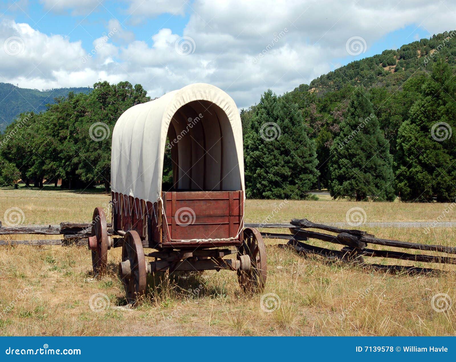 Wagon on the range stock photo. Image of trees, wagon - 7139578