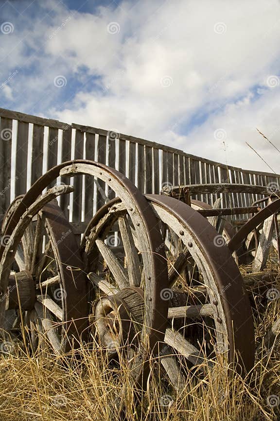 Wagon wheels stock photo. Image of rusted, outdoors, harvest - 1456768