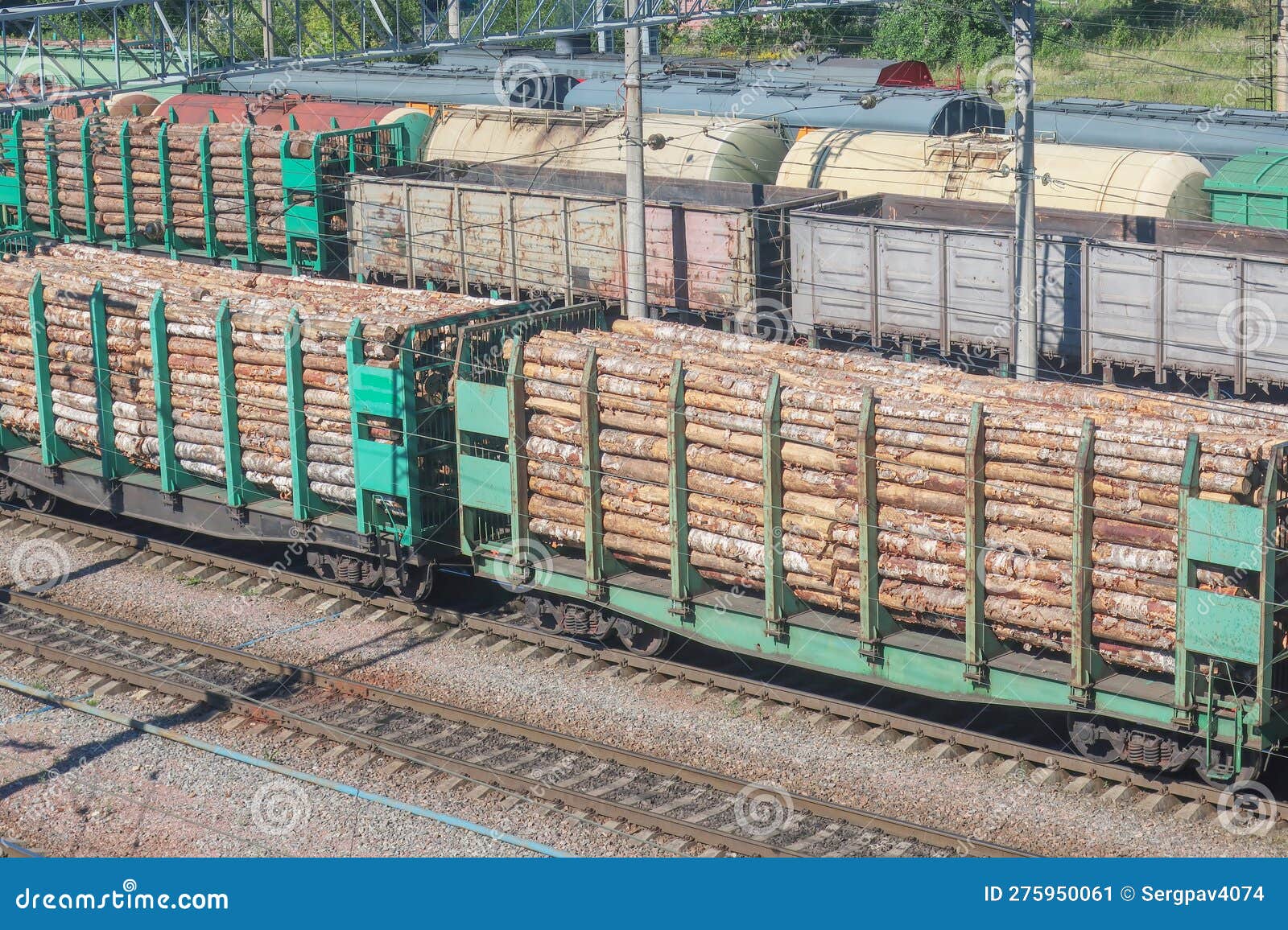 Wagons Loaded With Coal On Rails Royalty-Free Stock Photo ...