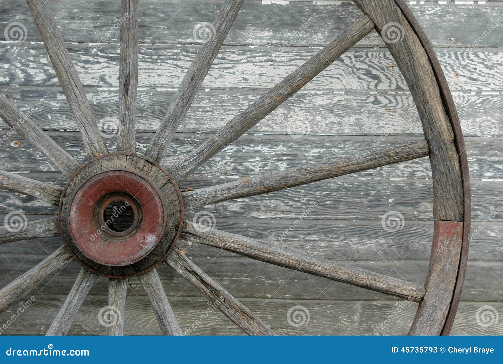 WagonWheel stock image. Image of antique, peeling, spokes - 45735793