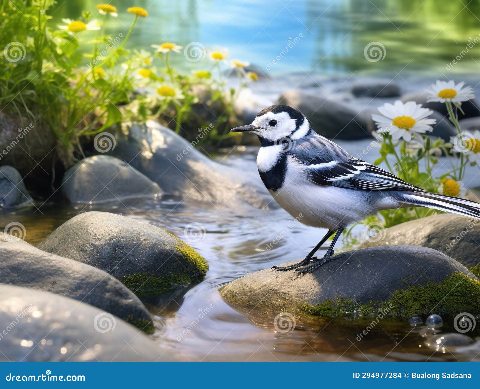 Wagtail stock illustration. Illustration of wagtail - 294977284