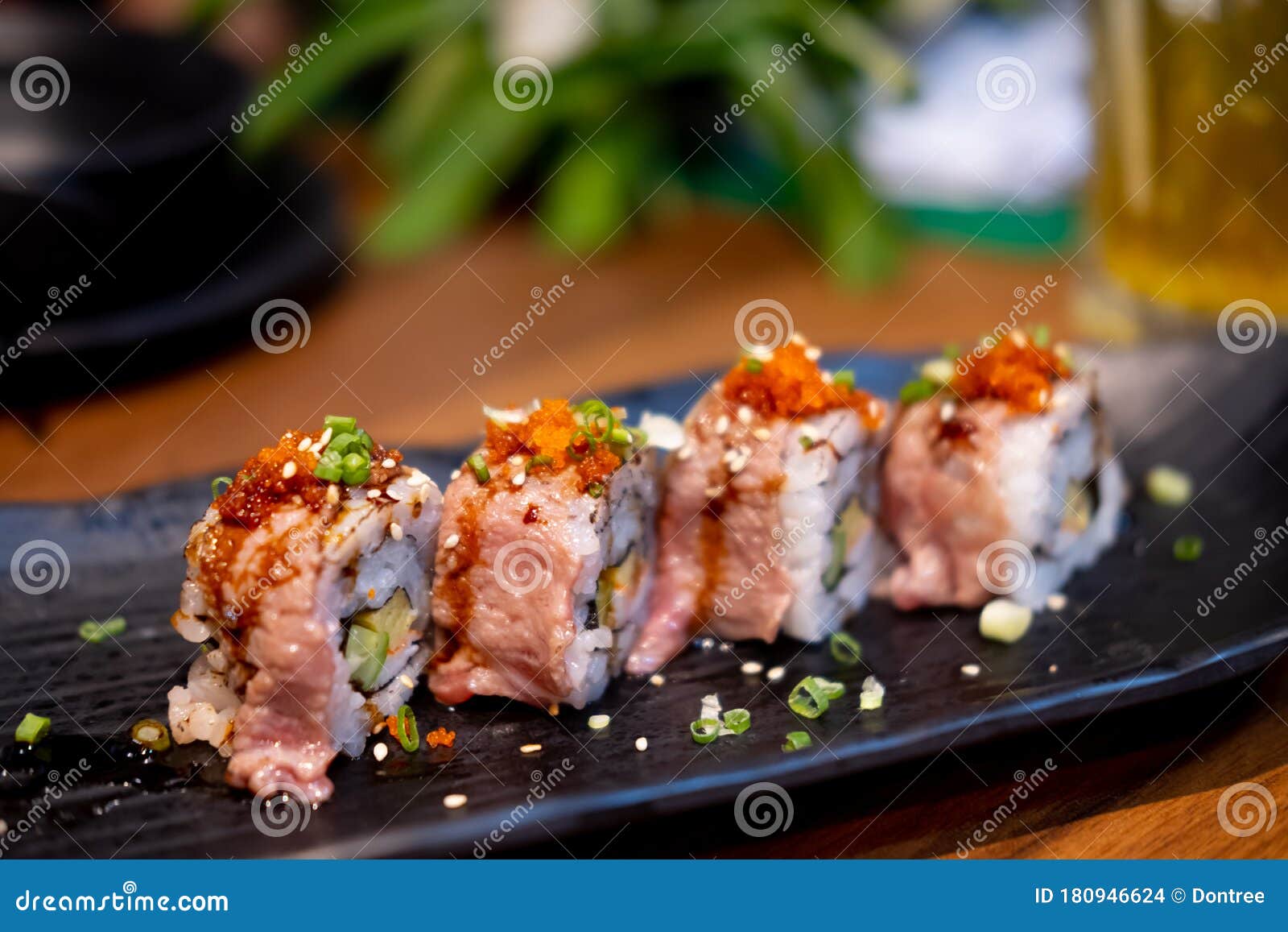 Wagyu beef sushi rolls stock photo. Image of food, delicious - 180946624 Wagyu beef sushi rolls stock photo. Image of food, delicious - 180946624