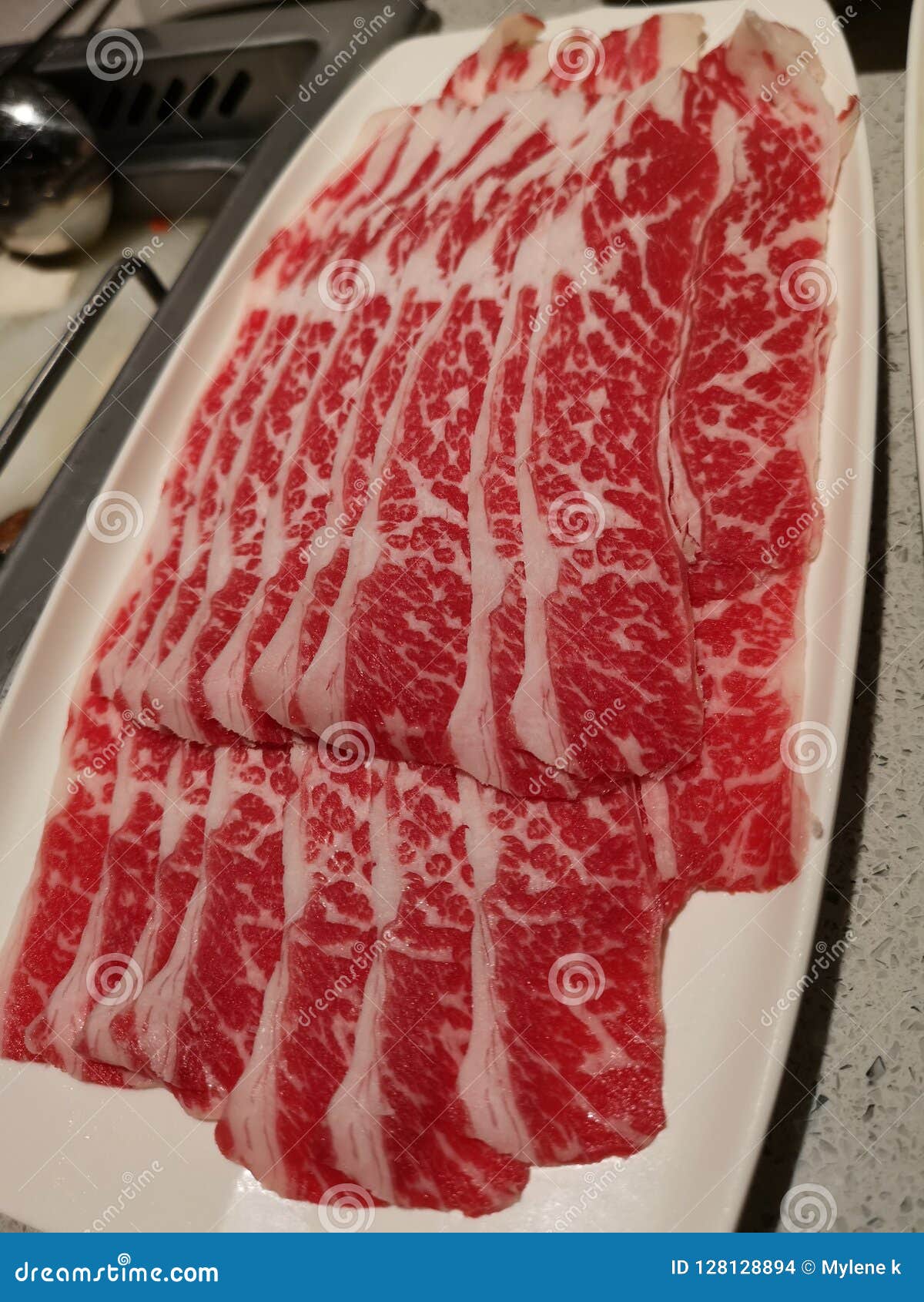 Beautiful Marbled Wagyu Beef Stock Photo - Image of wagyu, beef: 128128894