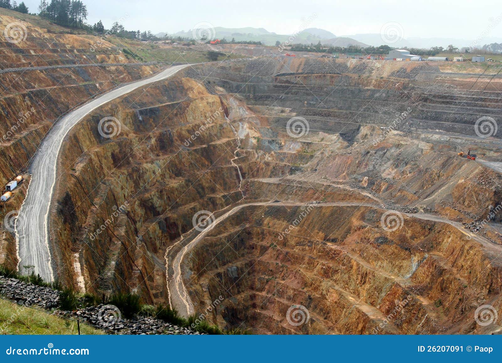 Waihi gold mine stock image. Image of caste, minerals - 26207091