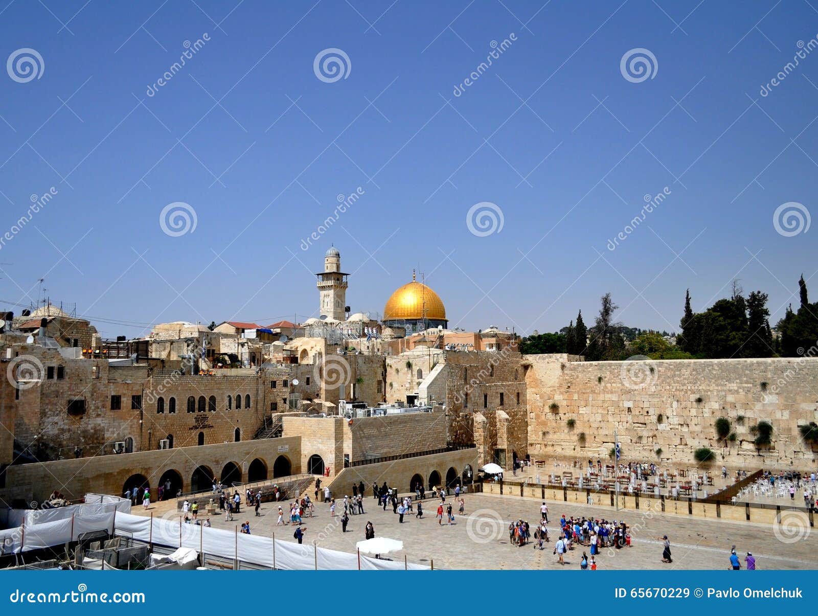 The Wailing Wall of Jerusalem Editorial Stock Image - Image of jews ...