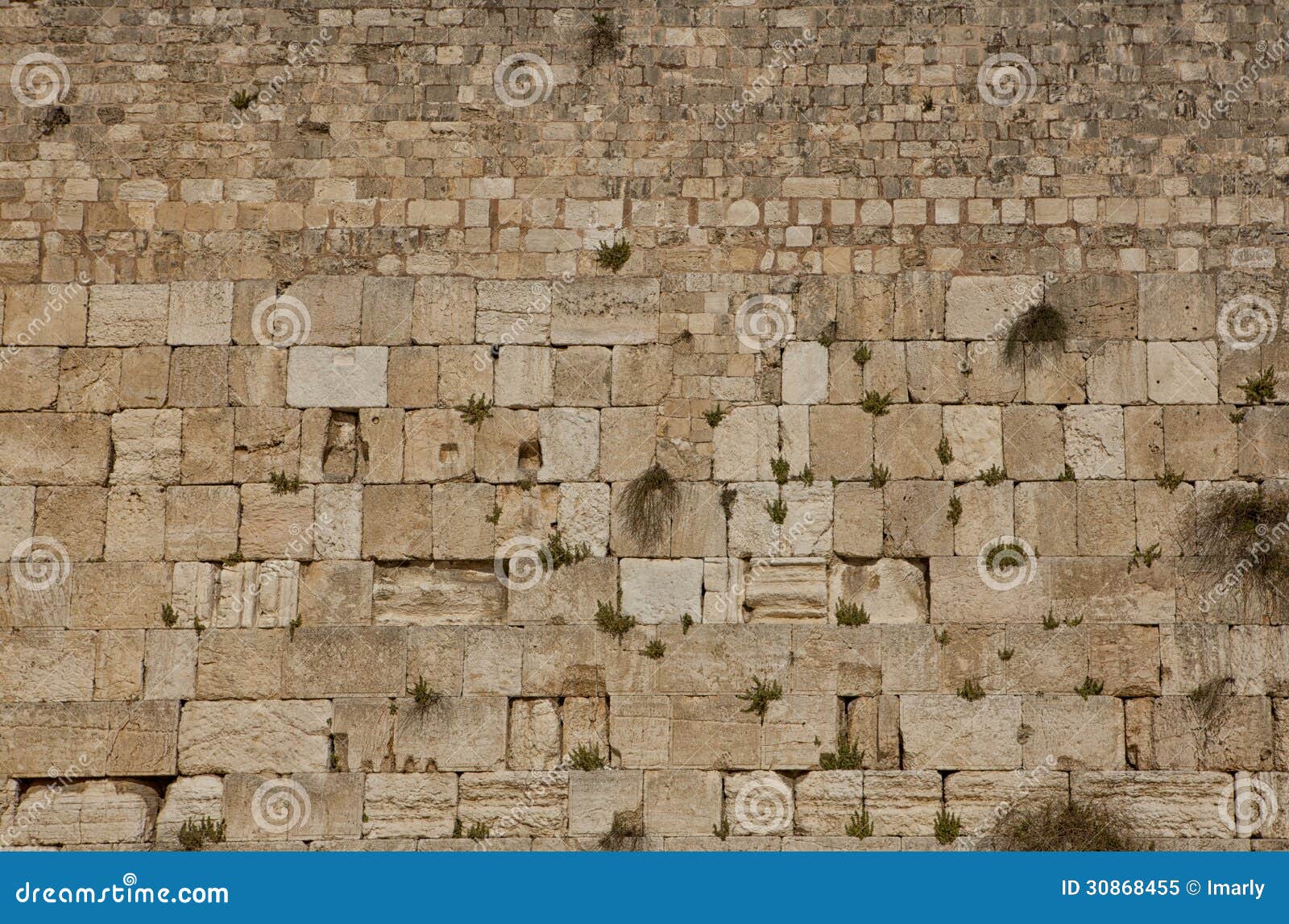The Wailing Wall, Western Wall in Jerusalem Stock Image - Image of ...