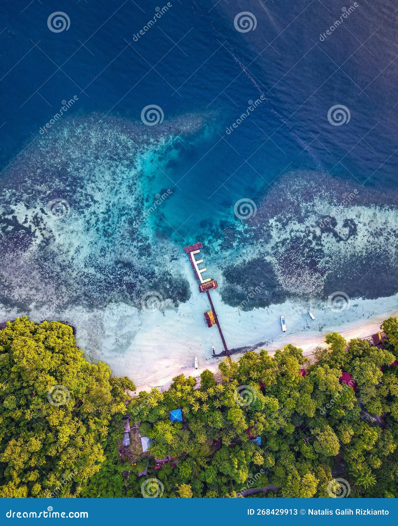 Beach Rajaampat Papua Indonesia Stock Image - Image of indonesia, ampat ...