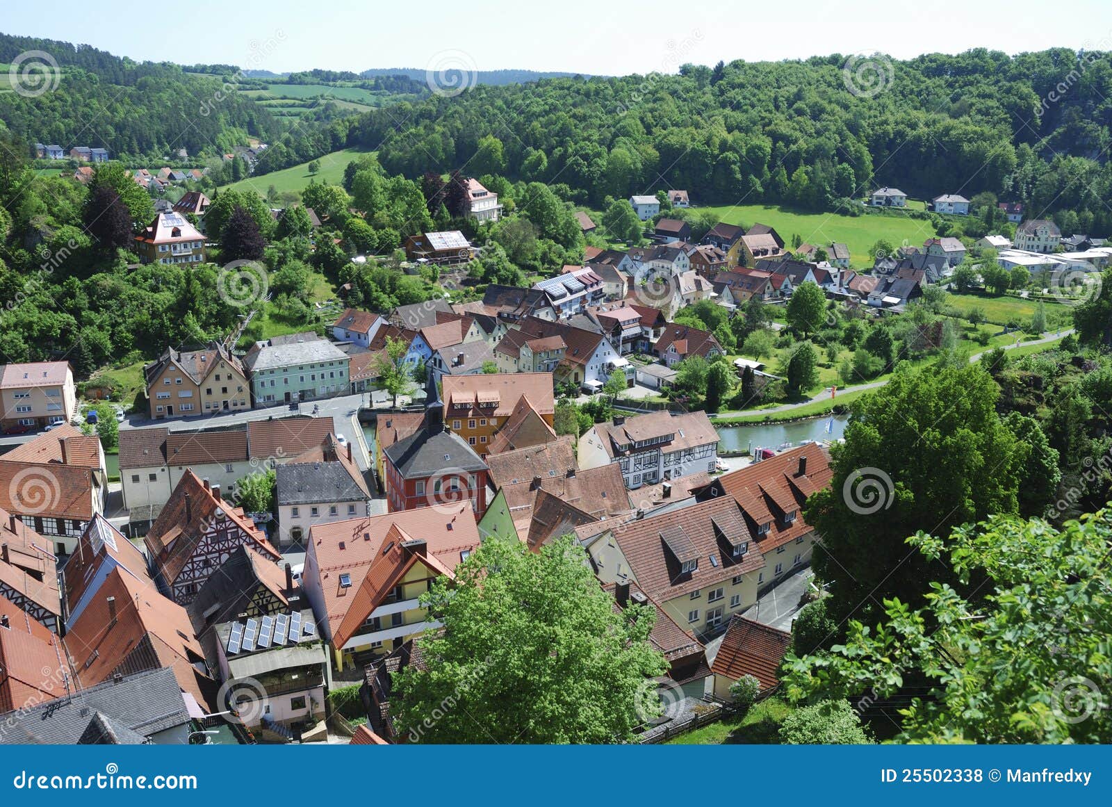 Waischenfeld Village stock photo. Image of franconian - 25502338