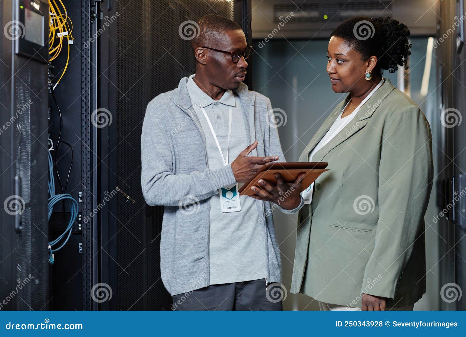 People Inspecting Server Network Stock Photo - Image of admin, coworker ...