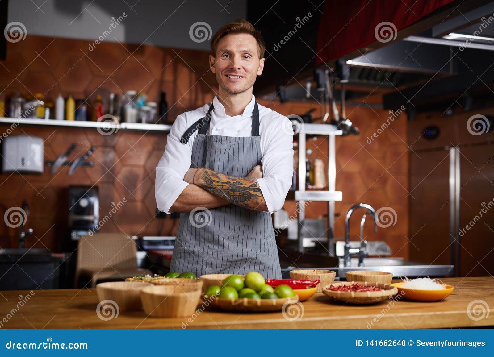 Chef Posing stock photo. Image of restaurant, enjoying - 141662640