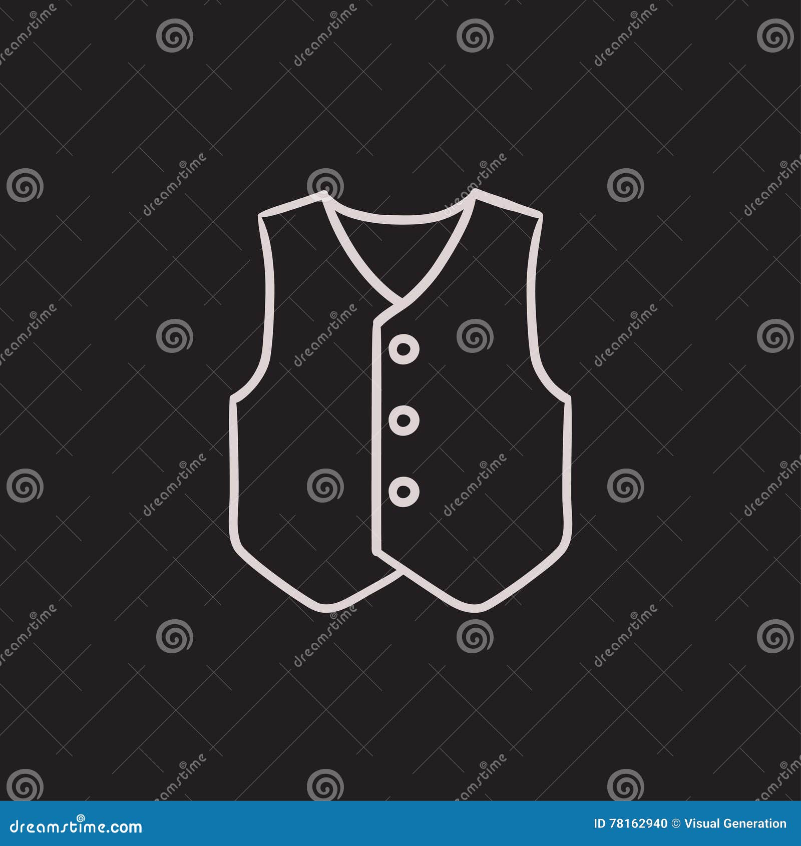 Waistcoat sketch icon. stock vector. Illustration of dress - 78162940 Waistcoat sketch icon. stock vector. Illustration of dress - 78162940