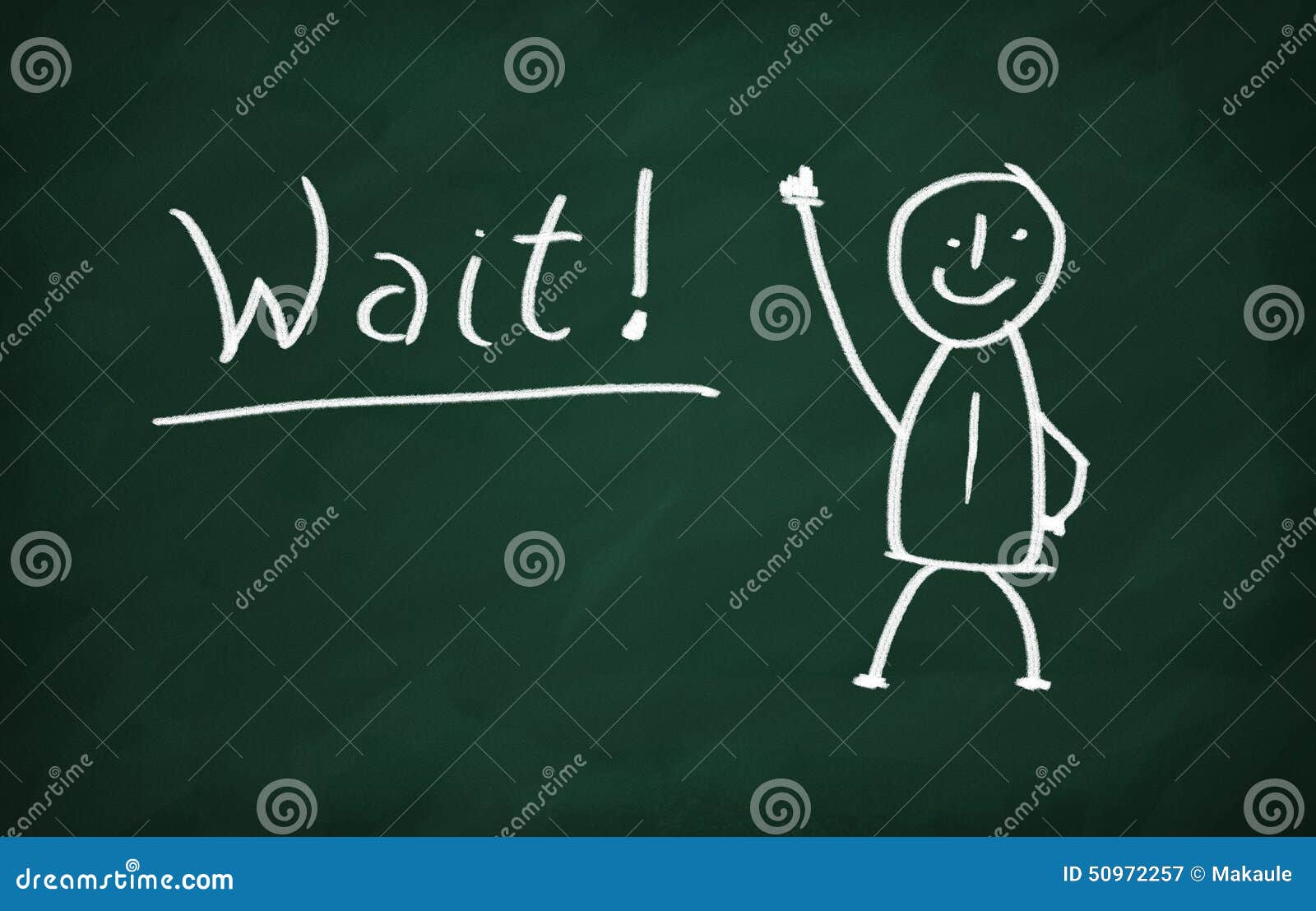 Wait! stock illustration. Illustration of data, draw - 50972257