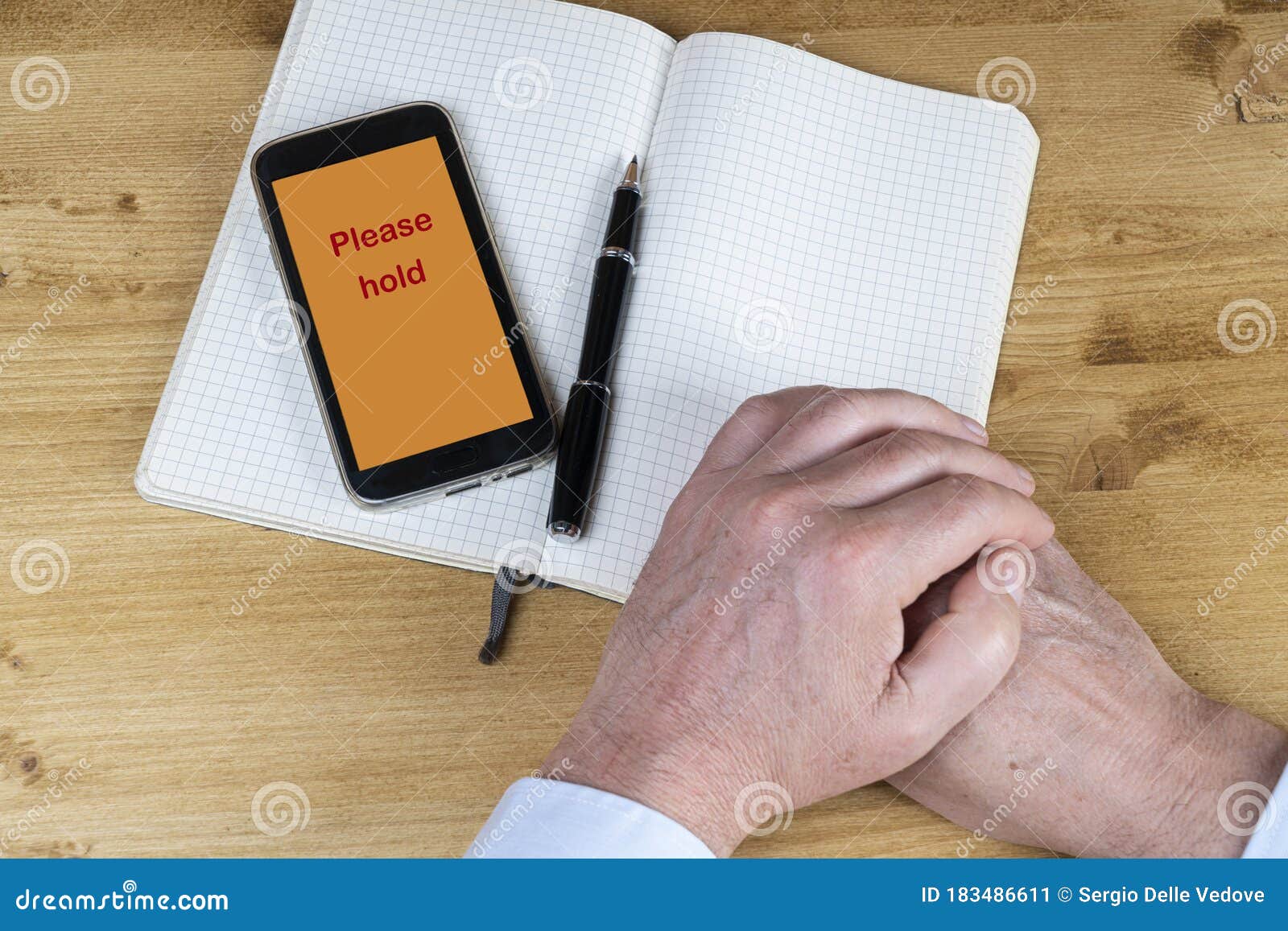 Wait for a Call Center Response Stock Image - Image of handset, client ...