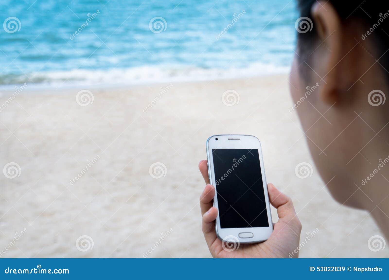 Wait for Calling at the Beach Stock Image - Image of wait, vacation ...