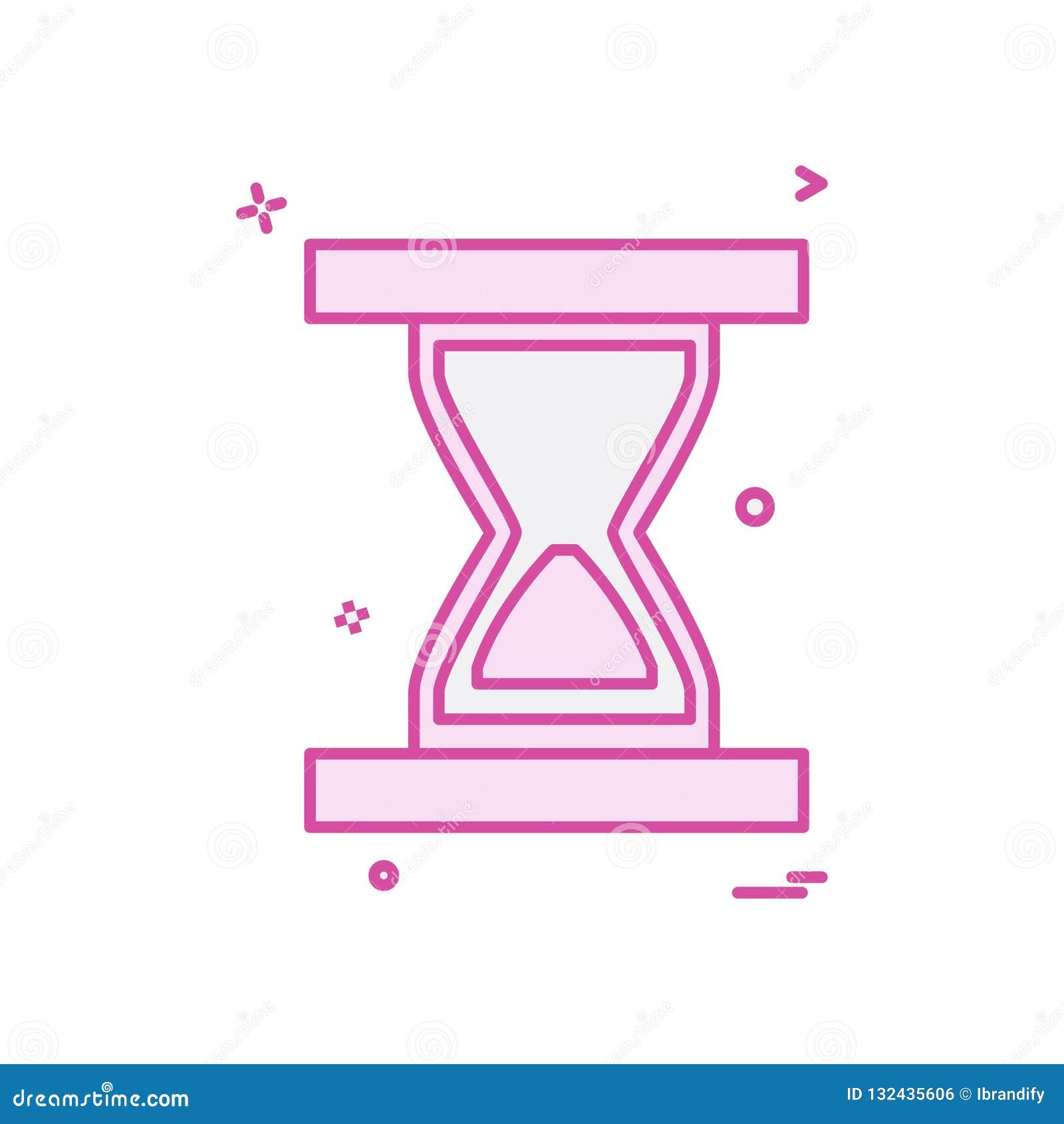 Wait icon design vector stock vector. Illustration of button - 132435606