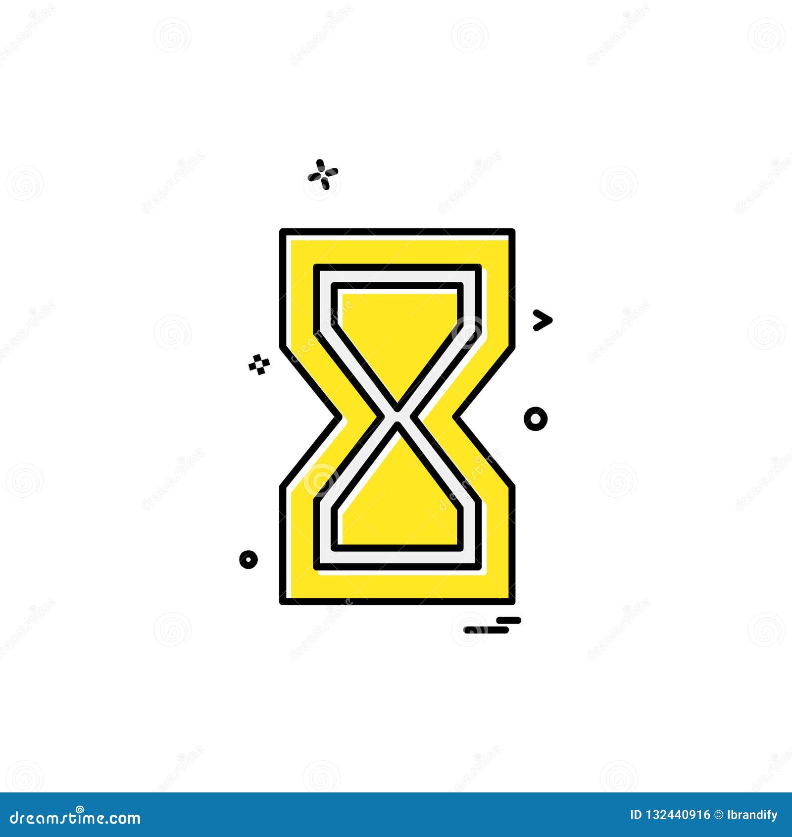 Wait icon design vector stock vector. Illustration of interface - 132440916