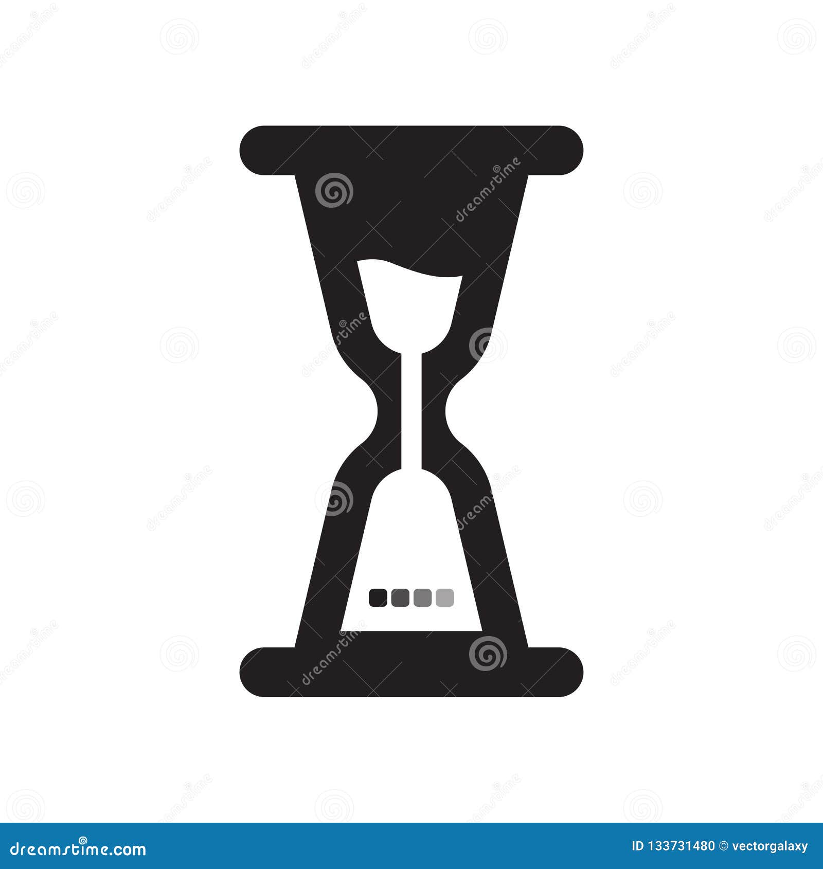 Wait Icon Isolated on White Background Stock Vector - Illustration of ...