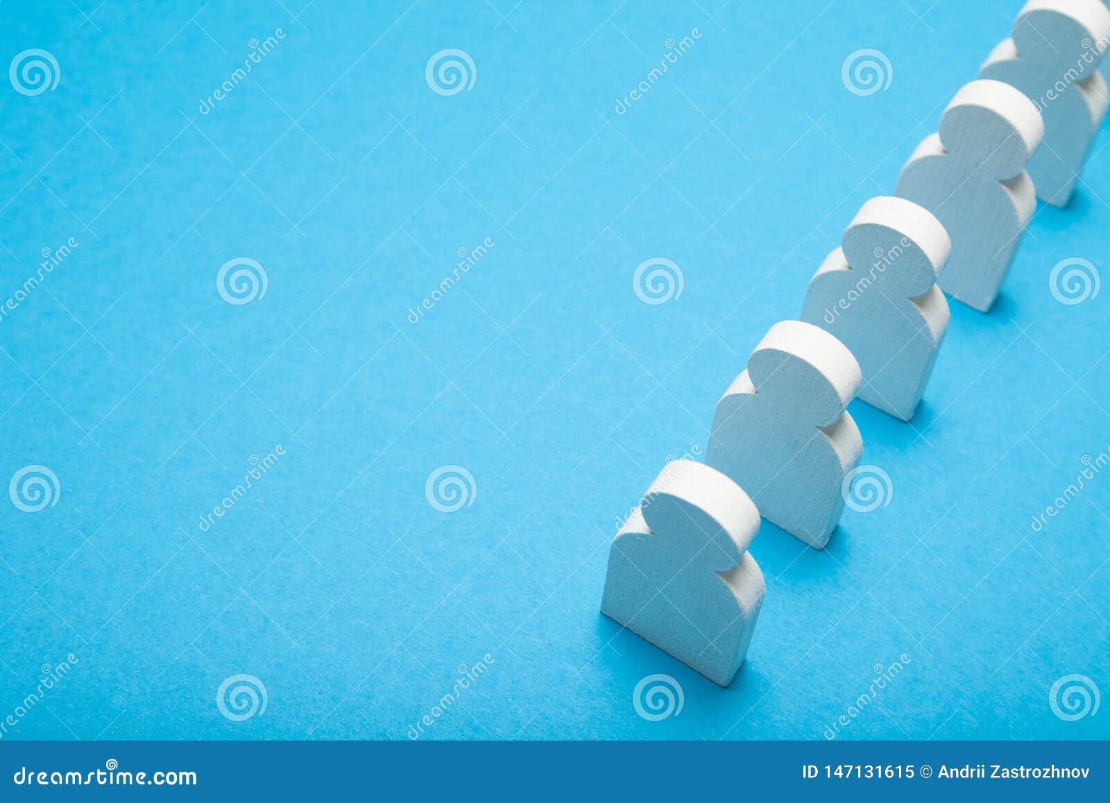 Wait Line, Long Queue. Business Interview Stock Image - Image of line ...