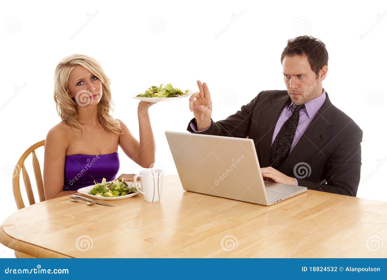 Wait A Minute. Girl Pointing Upwards Index Finger. Child Warning Or ...