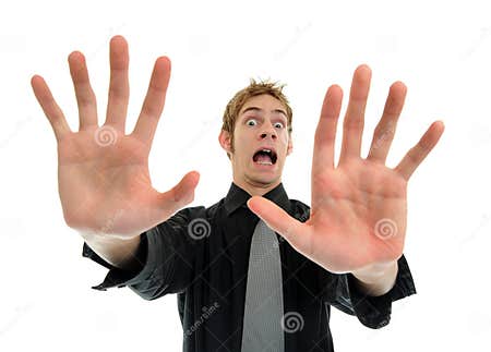 Wait no ah stop stock photo. Image of scared, scare, copyspace - 13856700