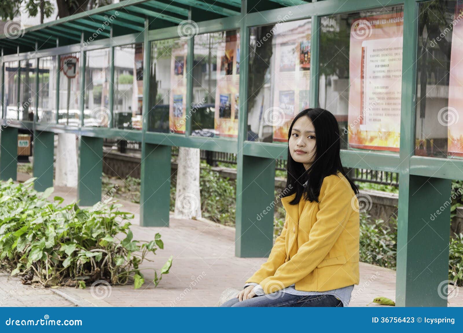 Wait and rest stock image. Image of girl, wait, campus - 36756423