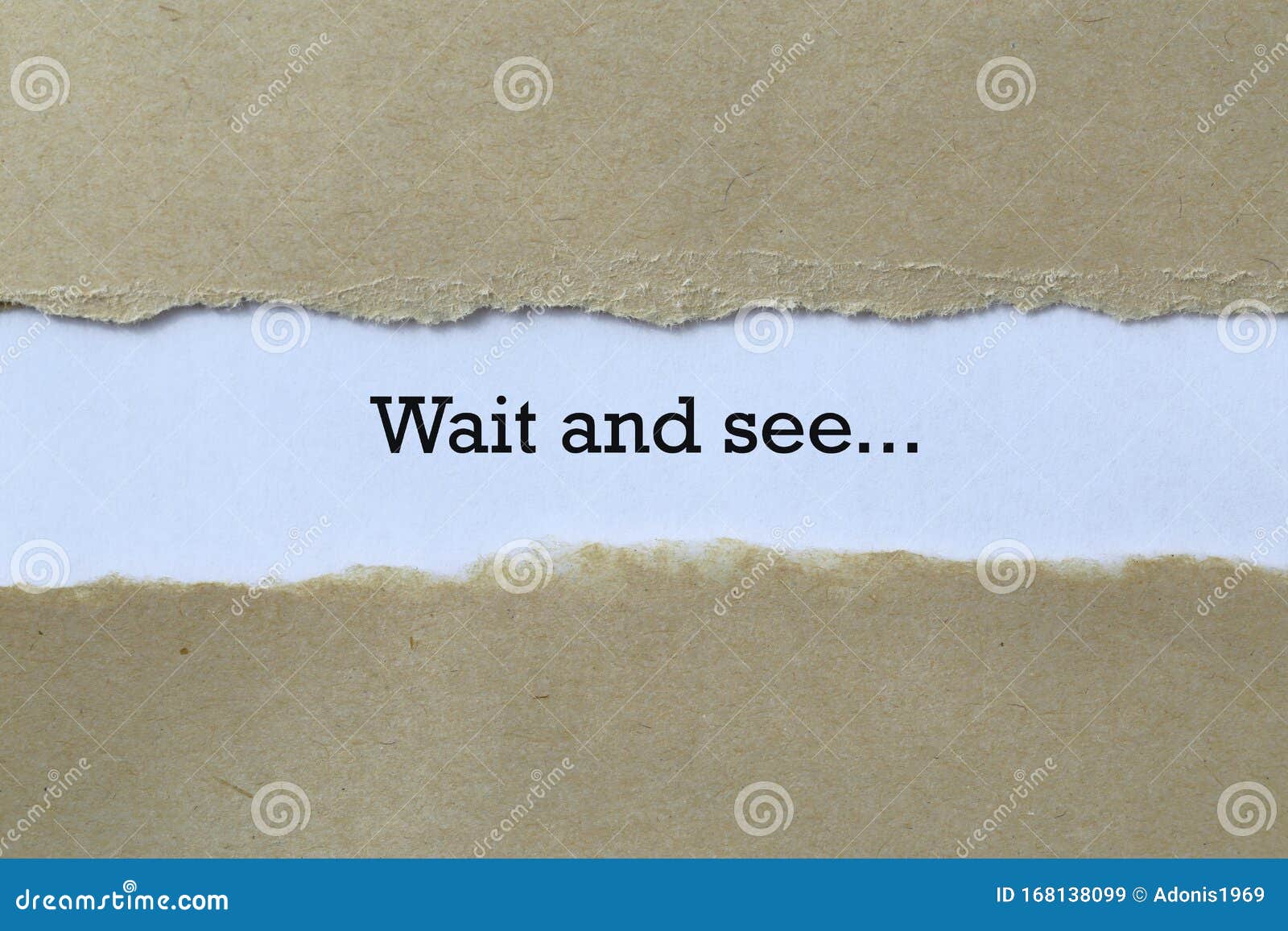 Wait and see on paper stock image. Image of inside, medicine - 168138099