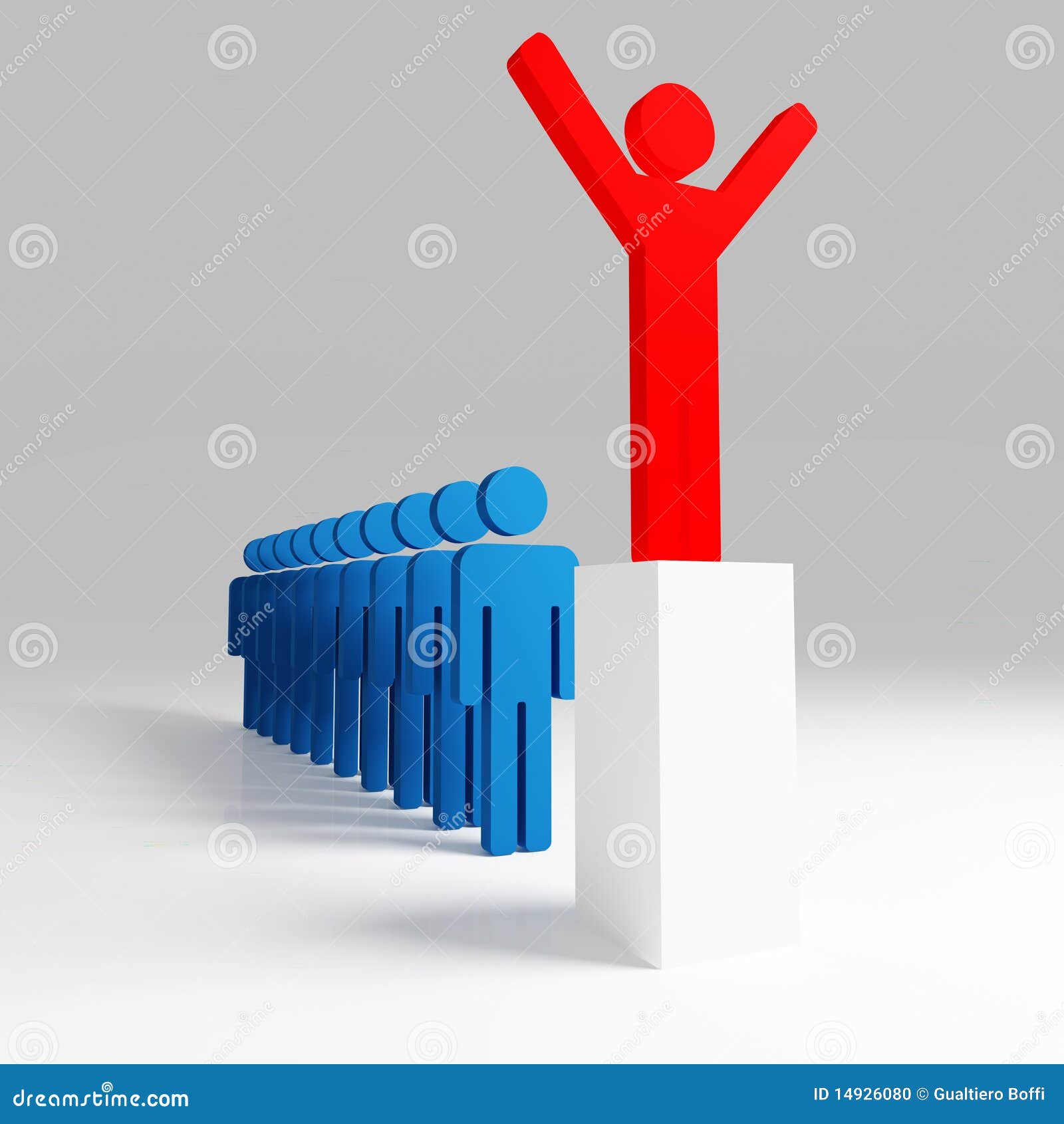 Wait for success stock illustration. Illustration of business - 14926080