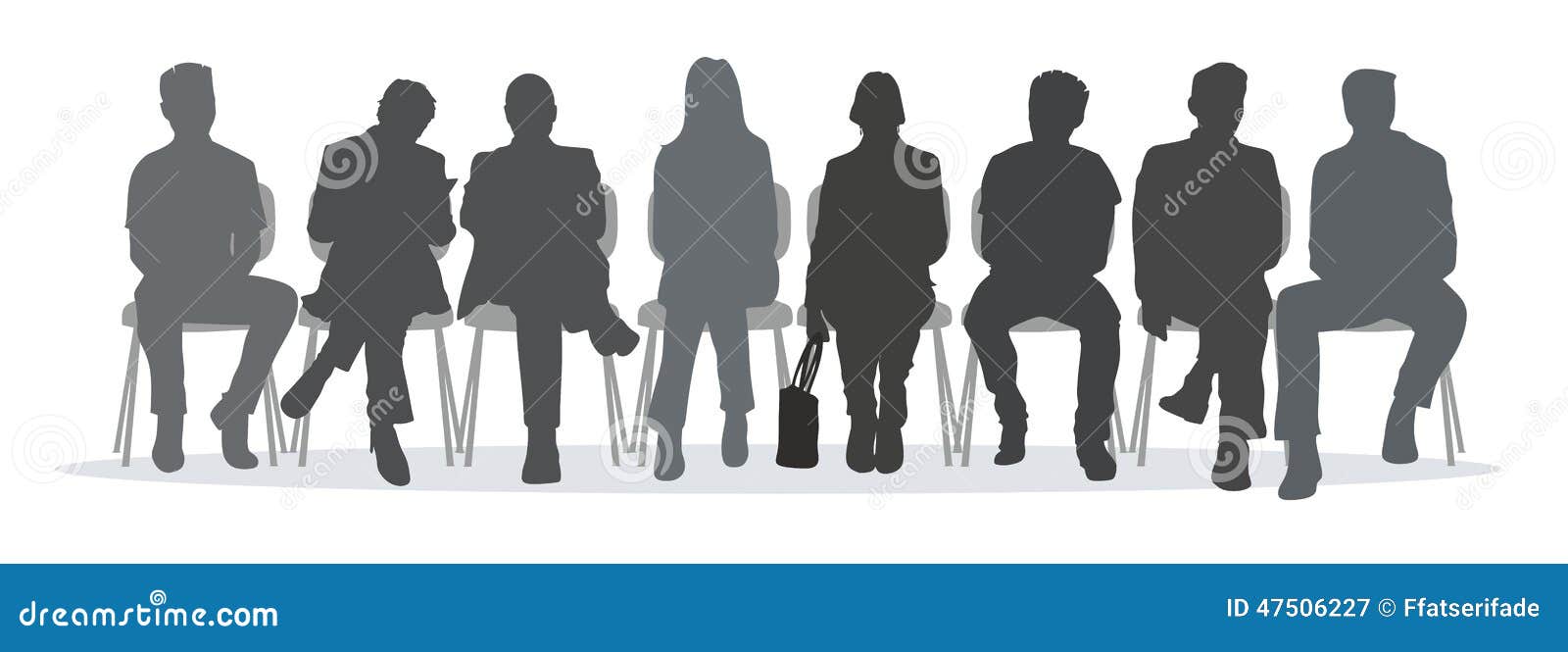 Wait stock illustration. Illustration of sign, silhouettes - 47506227