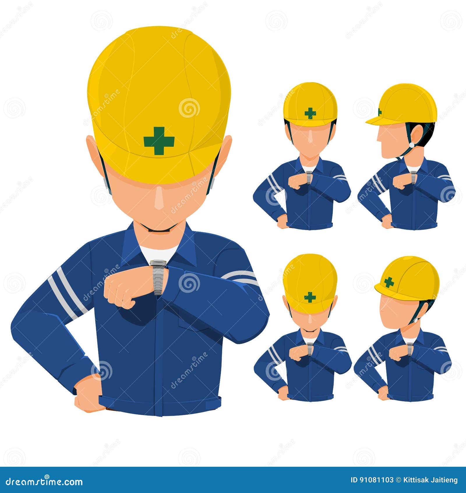 Worker Is Waiting Nolan Icon. Simple Thin Line, Outline Vector Of Man ...