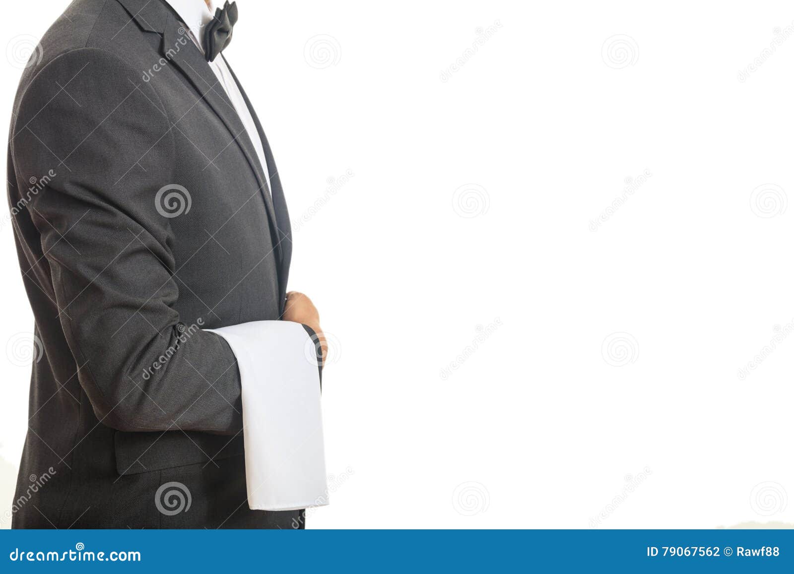 Waiter with bow tie stock photo. Image of elegant, formalwear - 79067562
