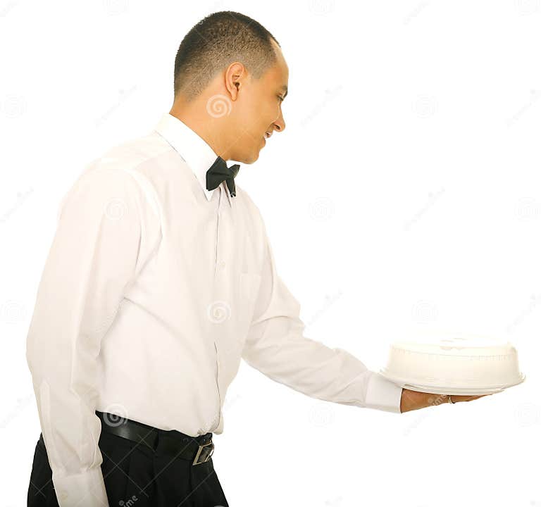 Waiter Bring Food stock image. Image of gesture, restaurant - 5885031