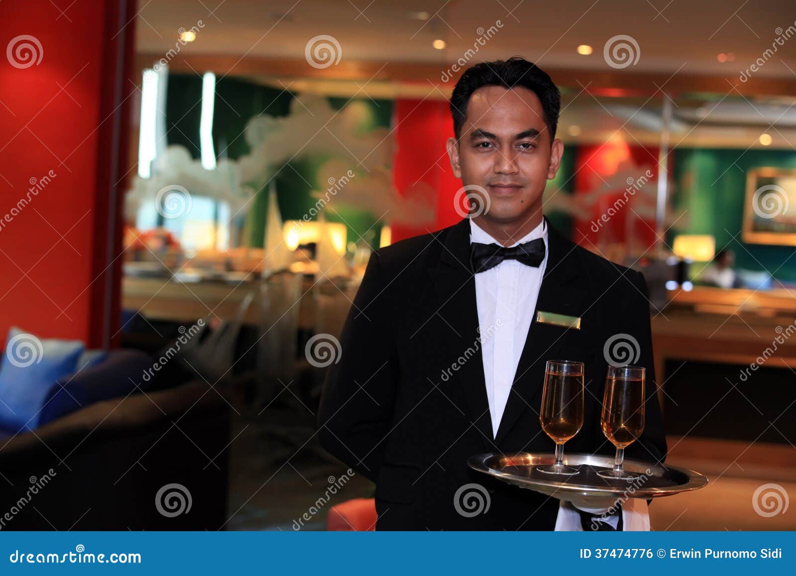 Waiter or butler stock photo. Image of people, hotel - 37474776