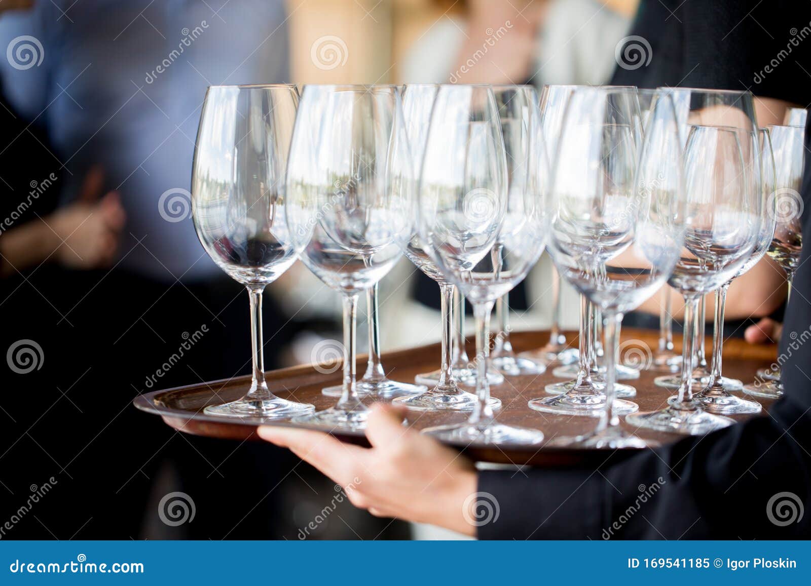 Waiter Carrying Glasses of Wine on Tray Stock Image - Image of event ... Waiter Carrying Glasses of Wine on Tray Stock Image - Image of event ...