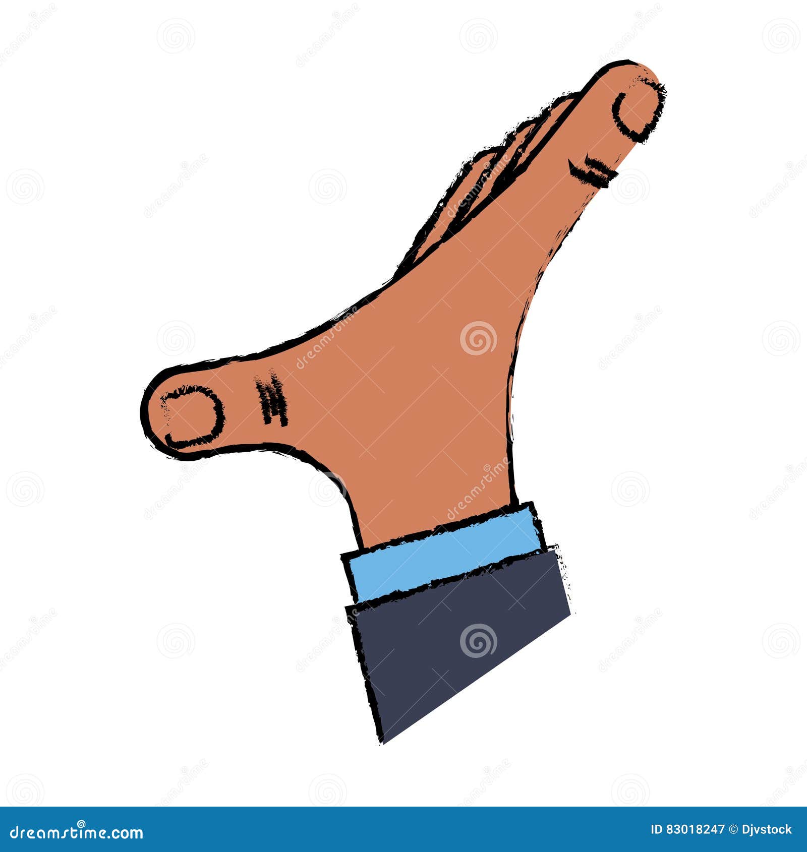 Waiter hand symbol stock illustration. Illustration of icon - 83018247